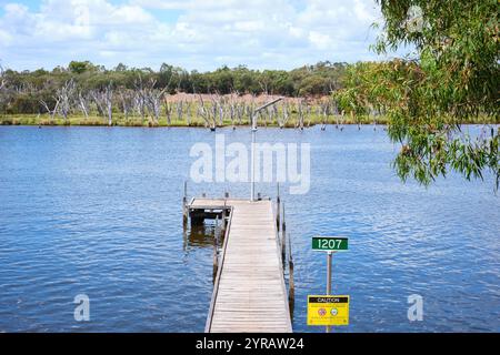 Wooden Maylands Jetty on the Swan River Perth Western Australia Stock ...