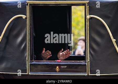 King Charles III following the presentations after the King Charles III ...