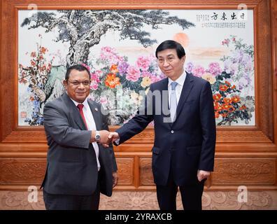 Wang Huning, chairman of the Chinese People's Political Consultative ...