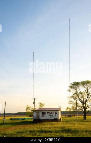 WABG radio station building broadcasting Delta blues and classic rock ...