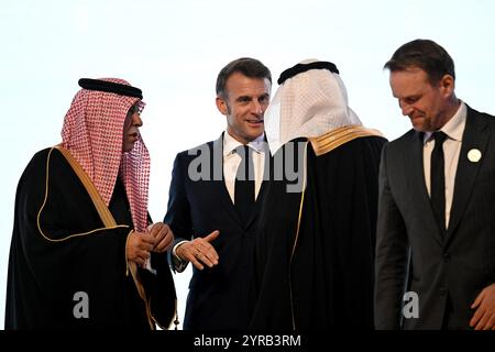 Riyadh, Saudi Arabia. 03rd Dec, 2024. French President Emmanuel Macron ...