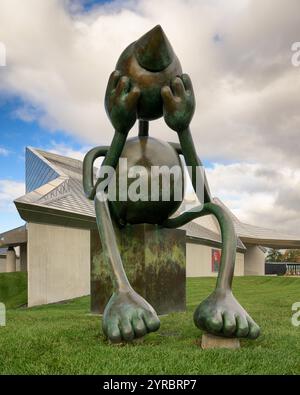 Tom Otterness 'Crying Giant' sculpture at Scheveningen sculpture park ...