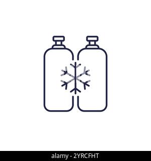 freon, refrigerant gas tanks icon, vector Stock Vector Image & Art - Alamy