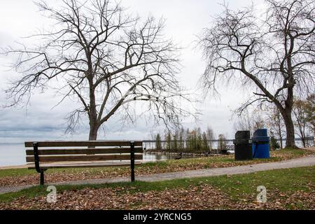 The beach at Innisfil Beach Park in Innisfil, Ontario, Canada Stock ...