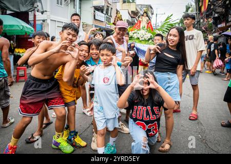 Crowds of cute Filipino children all happily pose and smile for the ...
