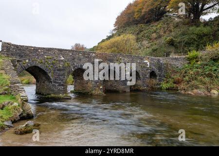 Photo of the autumn colours at Landacre bridge in Exmoor National Park ...