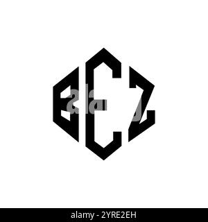 BEZ letter logo design with polygon shape. BEZ polygon and cube shape ...