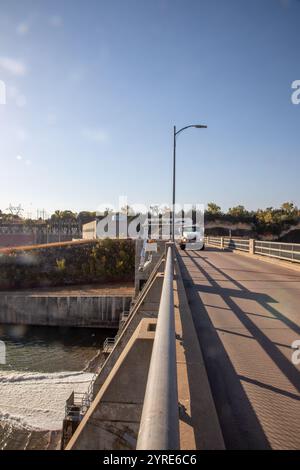 Omaha District Structural Engineers Jun Jin and Nabil Askar perform an ...