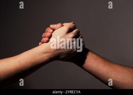Support hands. Concept of support. Strong hold. Handshake. Helping ...