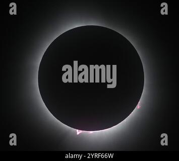 Chardon, United States. 08th Apr, 2024. Solar Prominences flare from ...