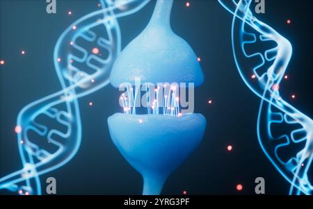 Electrical synapses and DNA, human genes and nervous system concepts ...