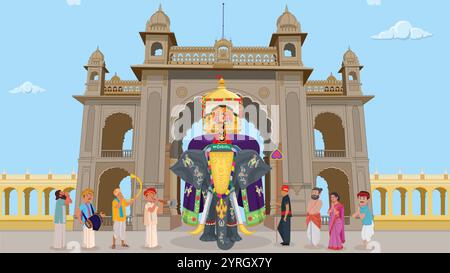 Mysore dasara, Balarama is lead elephant of Dasara procession and ...
