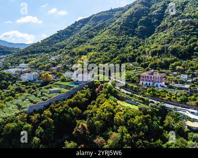 Medieval Castle from a drone, Castellammare di Stabia, Naples, Italy ...