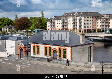 Ireland, County Westmeath, Athlone, Luan Gallery beside River Shannon ...