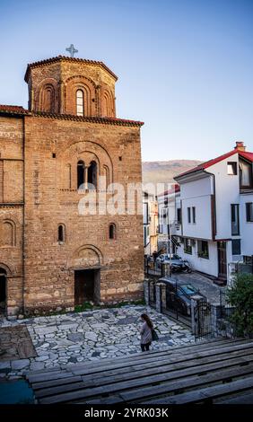Ohrid landmarks in autumn Stock Photo - Alamy