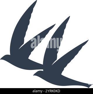 Swallowtail bird logo icon design template Stock Vector Image & Art - Alamy