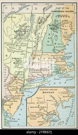 The thirteen colonies forming the British colonial lands of North ...