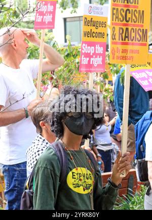 Anti-Racist, Anti-Fascist protest, Victoria Street, London, August 2024 ...