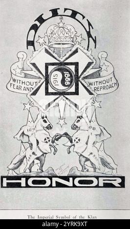 Symbol of the Imperial Ku Klux Klan, American, late 19th century Stock ...