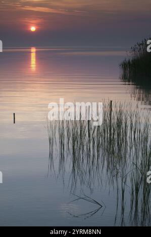 Lake Balaton at Sunrise. Largest Freshwater Lake in Mainland Europe ...