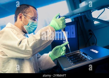 This image shows a public health scientist from CDC's Enteric Diseases ...