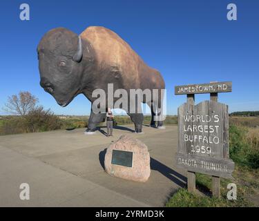 World's Largest Buffalo in Jamestown, North Dakota Stock Photo - Alamy