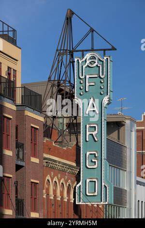 The Fargo Theater in the downtown Fargo, North Dakota, USA Stock Photo ...