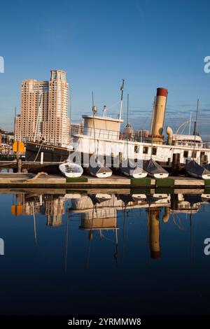 USA, Maryland, Baltimore, Baltimore Museum of Industry, sign Stock ...