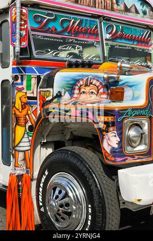 Diablo Rojo (Red Devil) bus in Panama, Panama City, Republic of Panama ...
