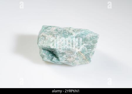 Natural Amazonite Gemstone with Unique Coloration and Texture Stock ...