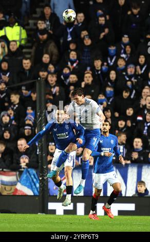 Rangers' Nicolas Raskin reacts to a challenge during the William Hill ...
