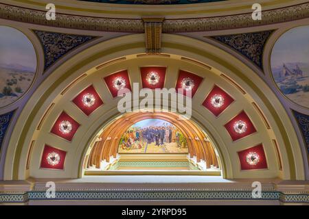 Rotunda lobby of the Montana State Capitol in Helena, Montana Stock ...