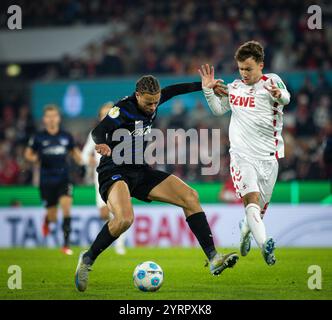 Derry Scherhant (Hertha BSC Berlin #39) und Jamil Siebert (Fortuna D?sseldorf #20) im Zweikampf ...