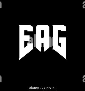 EAG letter logo design for technology company. EAG logo design black ...