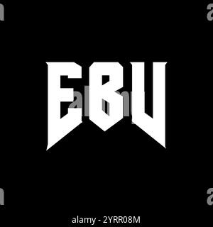 EBV letter logo design for technology company. EBV logo design black ...