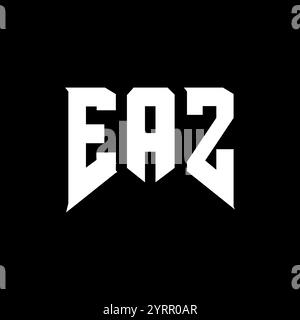 EAZ letter logo design for technology company. EAZ logo design black ...
