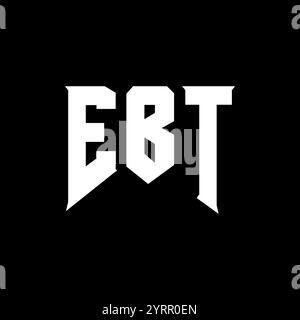 EBT letter logo design for technology company. EBT logo design black ...