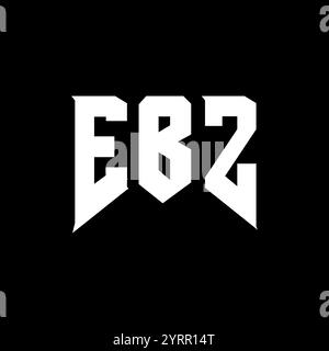 EBZ letter logo design for technology company. EBZ logo design black ...