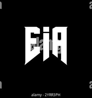 EIA letter logo design for technology company. EIA logo design black ...