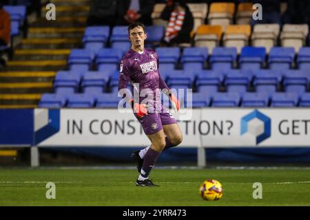 Harry Tyrer of Blackpool in action during the Sky Bet League 1 match ...