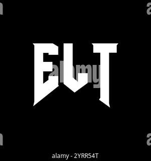 ELT letter logo design for technology company. ELT logo design black ...