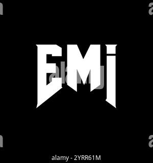 EMI letter logo design for technology company. EMI logo design black ...