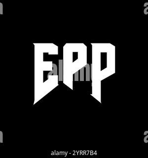 EPP letter logo design for technology company. EPP logo design black ...