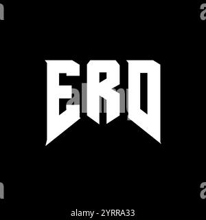 ERD letter logo design for technology company. ERD logo design black ...