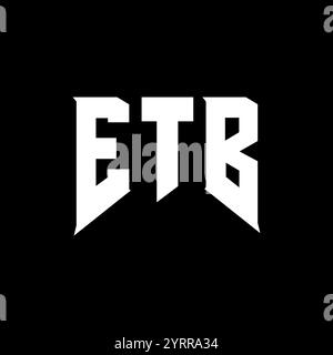 ETB letter logo design for technology company. ETB logo design black ...