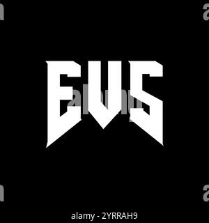 EVS letter logo design for technology company. EVS logo design black ...
