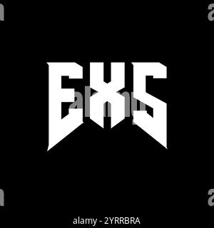 EXS letter logo design for technology company. EXS logo design black ...