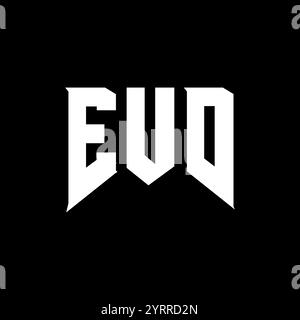 EUD letter logo design for technology company. EUD logo design black ...