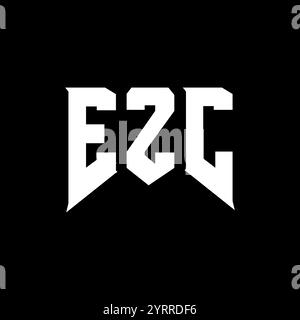 EZC letter logo design for technology company. EZC logo design black ...