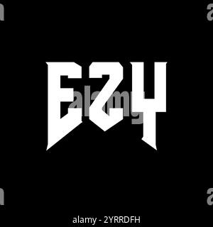 EZY letter logo design for technology company. EZY logo design black ...